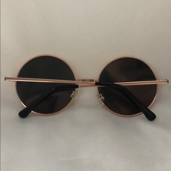 Accessories | Rose Gold Mirrored Circle Sunglasses | Poshmark